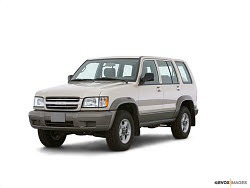 2000 Isuzu Trooper S, Front angle exterior profile, White