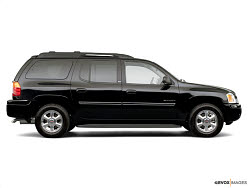 2006 GMC Envoy XL SLT, Side exterior profile, Black